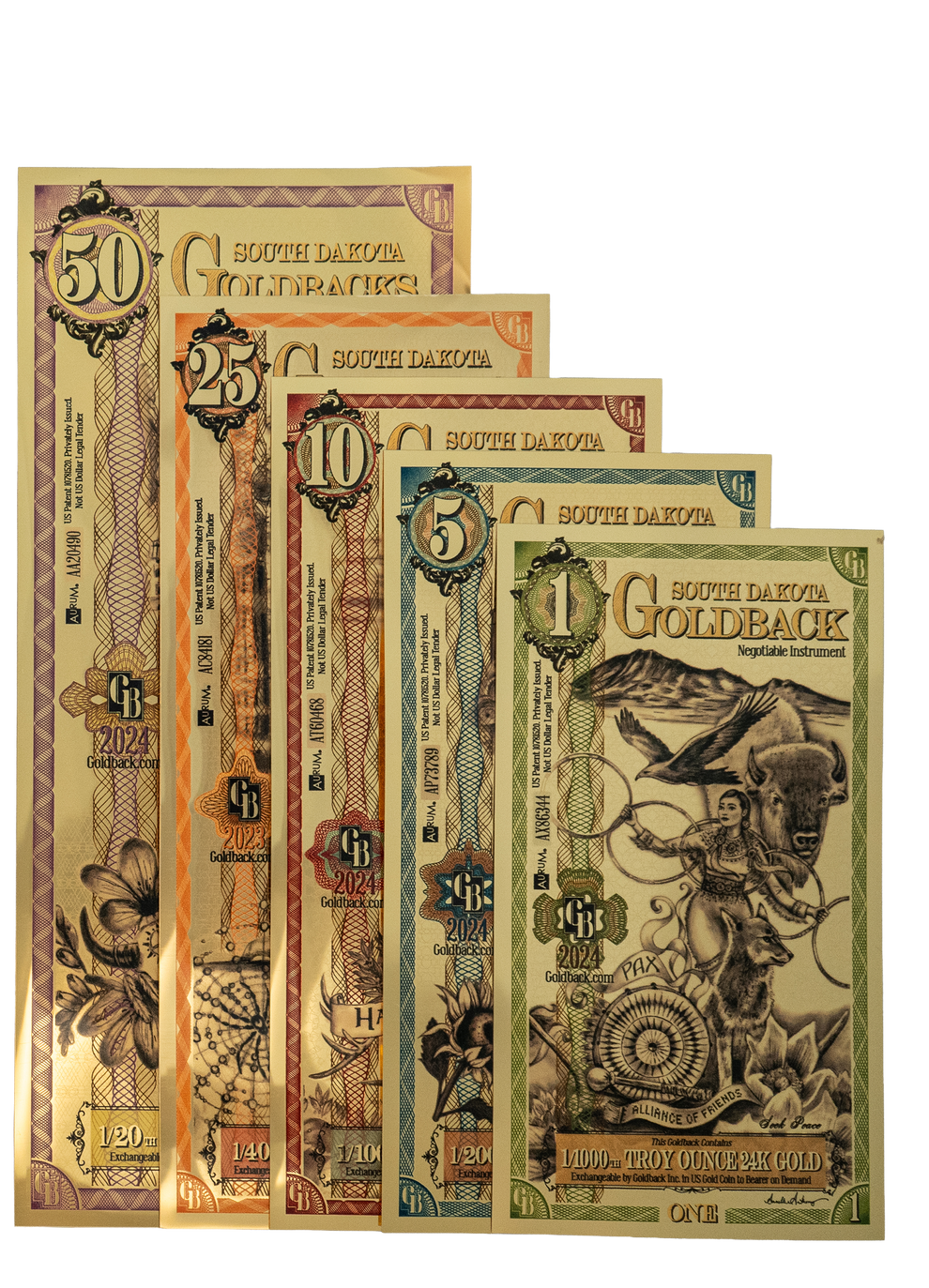 South Dakota Goldback Bundle – Alpine Gold Exchange
